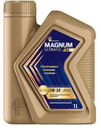 Масло моторное rosneft magnum ultratec a5 5w-30 1 л 40816532