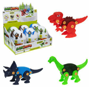 Игрушка (1Toy) Конструктор Динопарк Гигантское яйцо с динозавром [3вида в ассорт.] (Т23899)