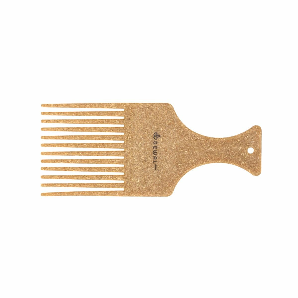 Гребень для волос DEWAL Pro серия ECOLOGY, с ручкой, бежевый