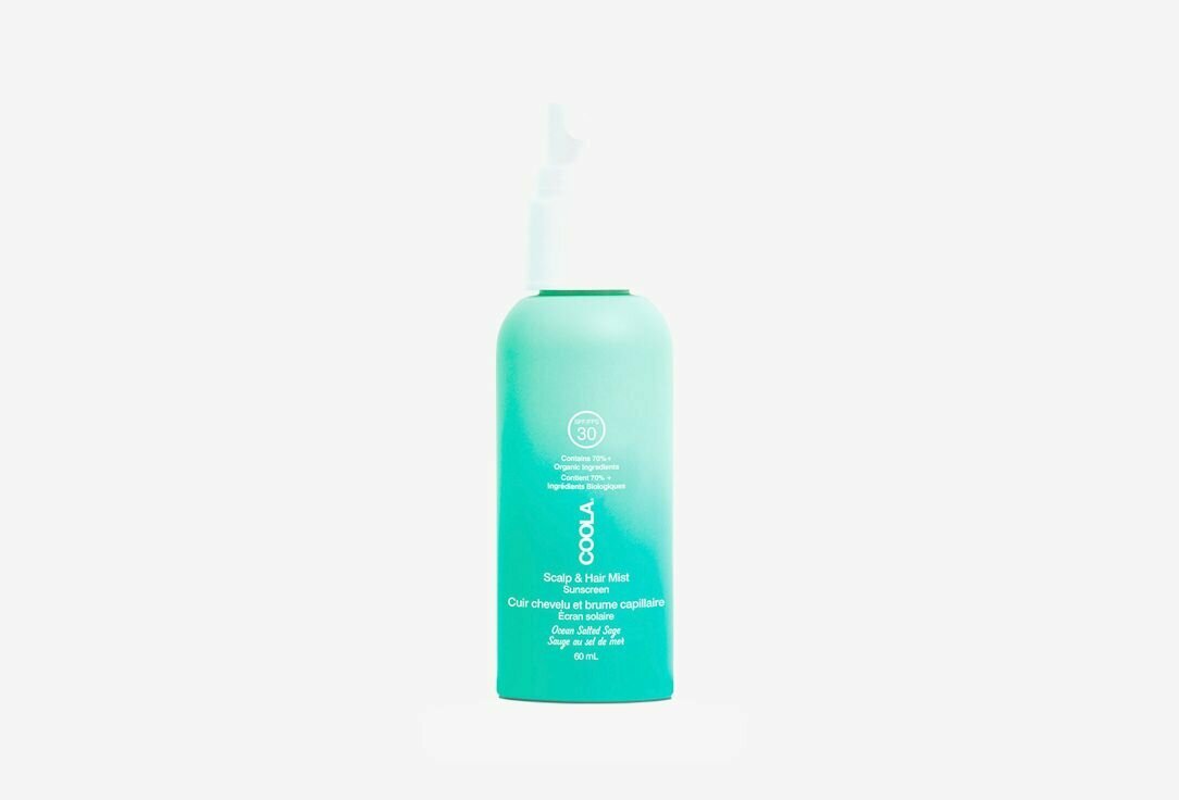Солнцезащитный спрей для волос и кожи головы SPF 30 COOLA ocean salted sage scalp & hair mist 60 мл