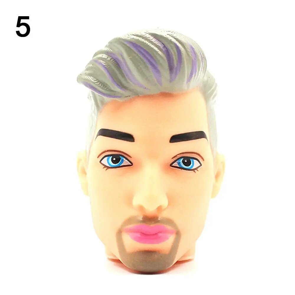 Кукольная голова BJD 30 см, пластик, золотые, коричневые, черные волосы 5