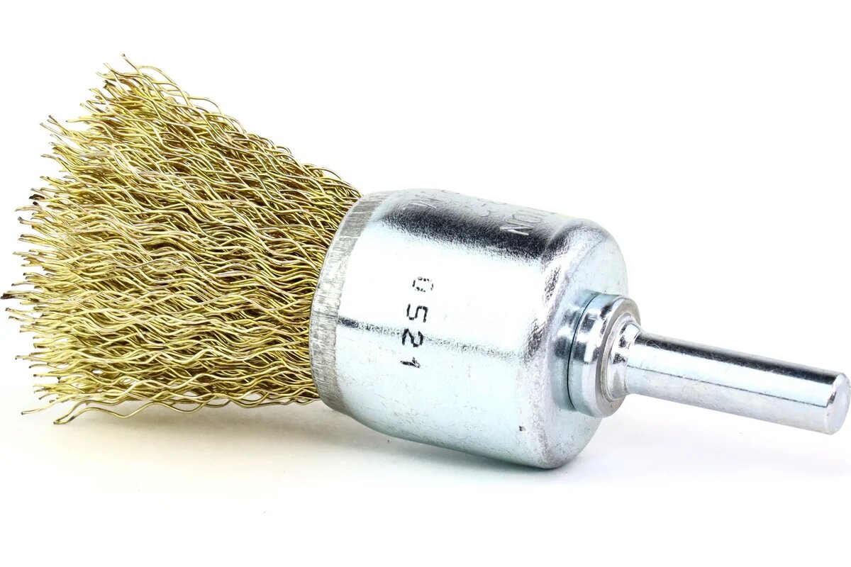 OSBORN Щетка для дрели концевая д25 с хв-м д6 латунированная сталь 0,30 509.063-0008