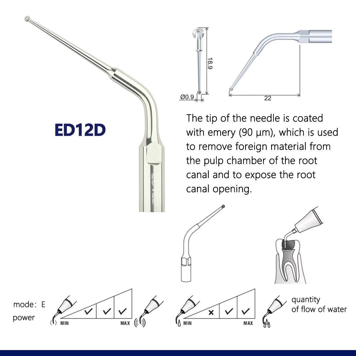 Стоматологические наконечники для скалера E и ED серии 1pc ED12D