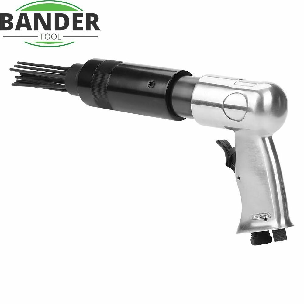 Игольчатый очиститель сжатого воздуха 19 игл для удаления ржавчины длиной 340 мм 3000 ударов в минуту Эргономичная пистолетная рукоятка