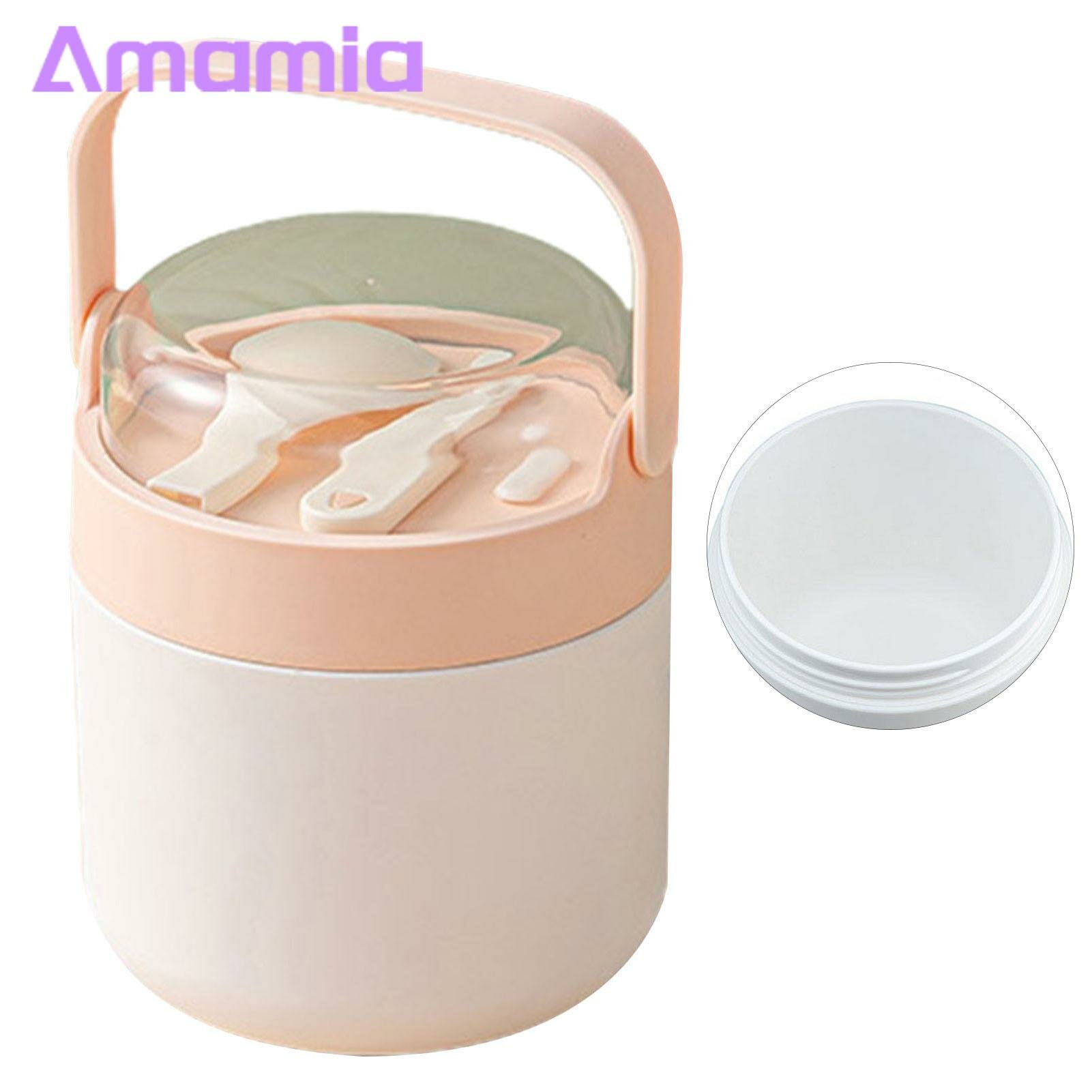 Суповая чашка Amamia с герметичной подкладкой для домашнего офиса, подогреваемая коробка для бэнто, суповая молочная чашка