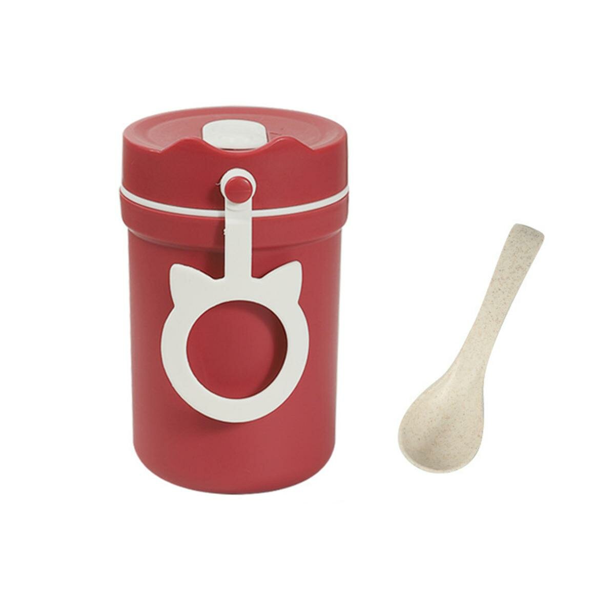 Суповая чашка герметичная термостойкая полипропиленовая практичная чашка для овса