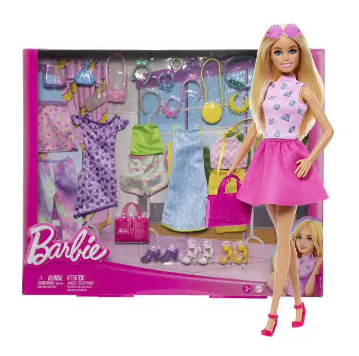 Кукла Барби в наборе с одеждой Barbie Mix-and-Match HKB07