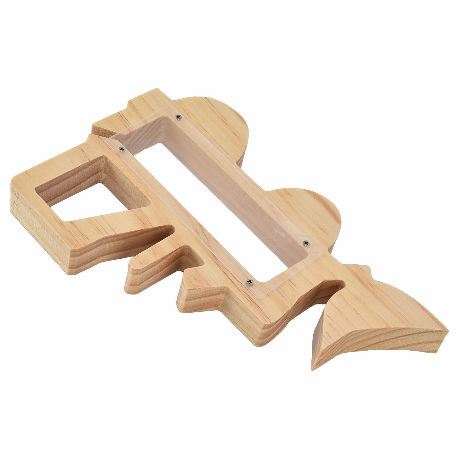 Копилка для детей, милый вилочный погрузчик, прозрачная деревянная копилка, выдолбленная, перерабатываемая, для украшения дома