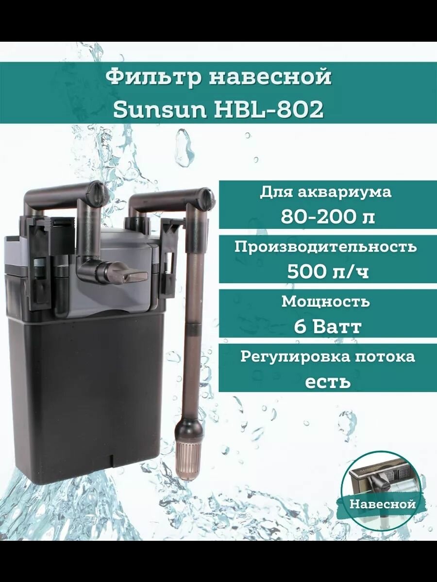 Фильтр для аквариума навесной Sunsun