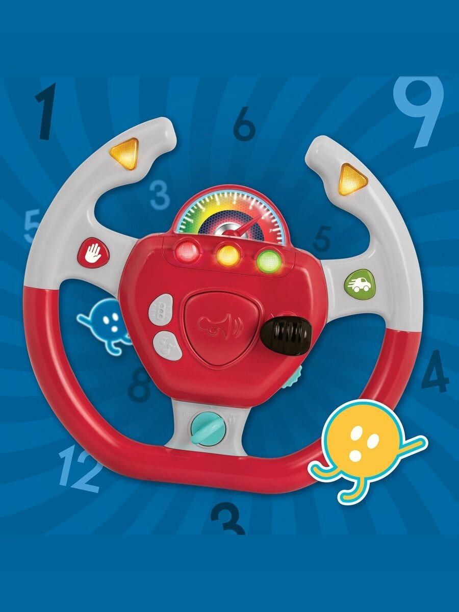 BATTAT Интерактивный руль со светом и звуком для детей от 2 лет