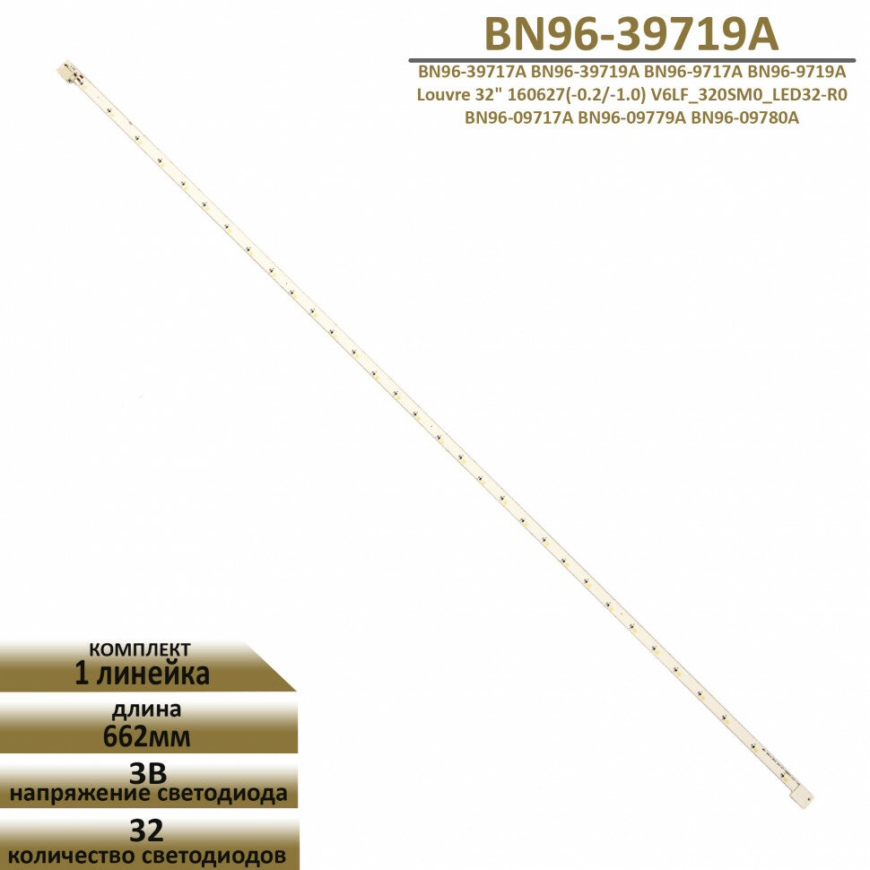 Светодиодная LED подсветка BN96-39719A для телевизора Samsung