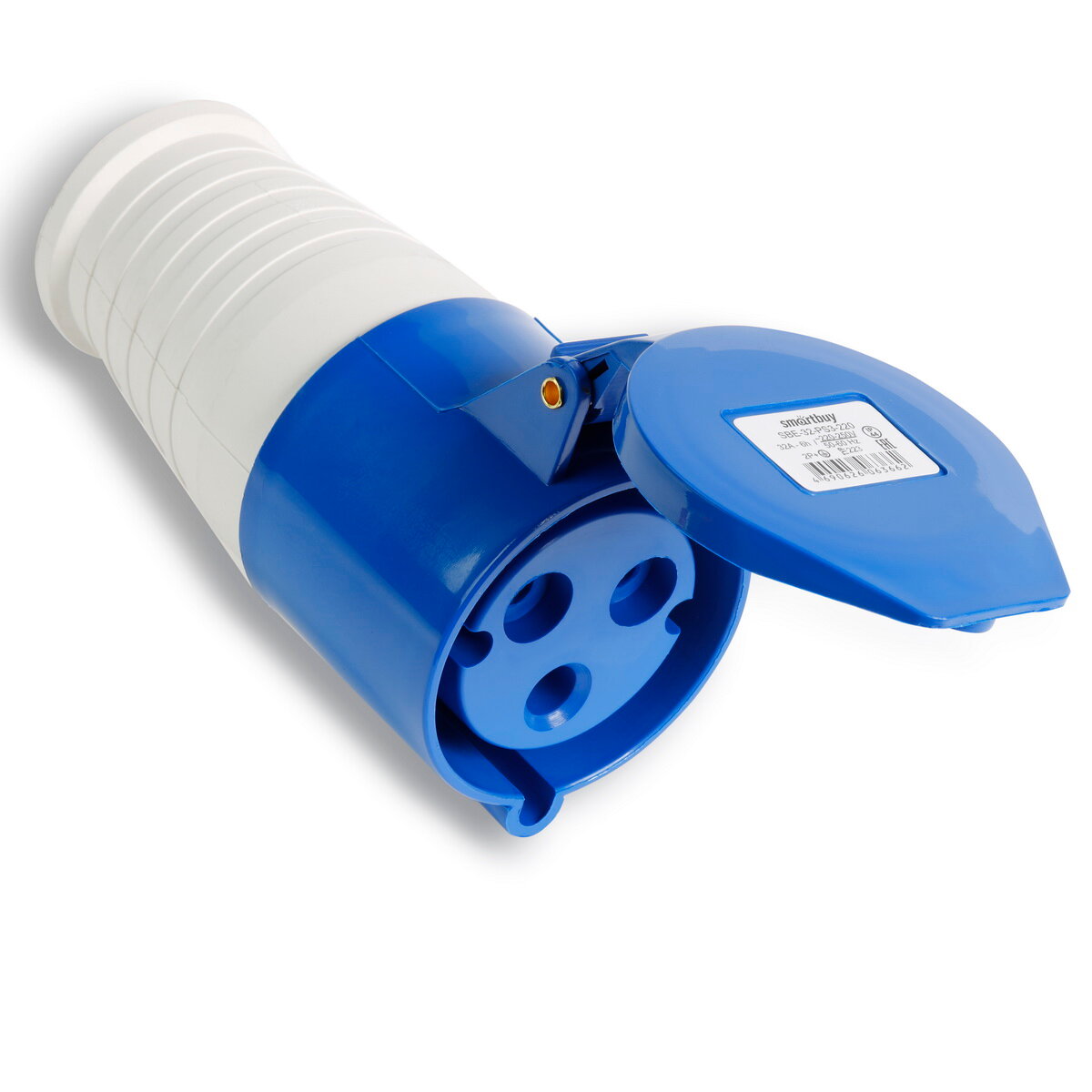 Розетка переносная 223 2Р+РЕ 32А 220В IP44 Smartbuy SBE-32-PS3-220