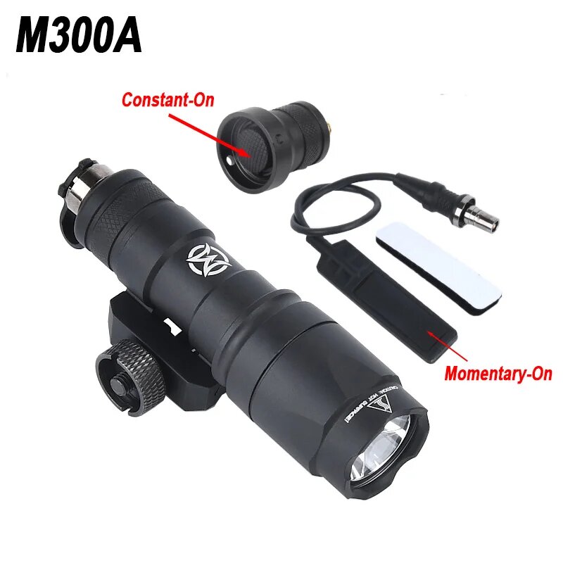 Фонарик WADSN Surefire M600C для оружия Черный, BK M300A WADSN Mark