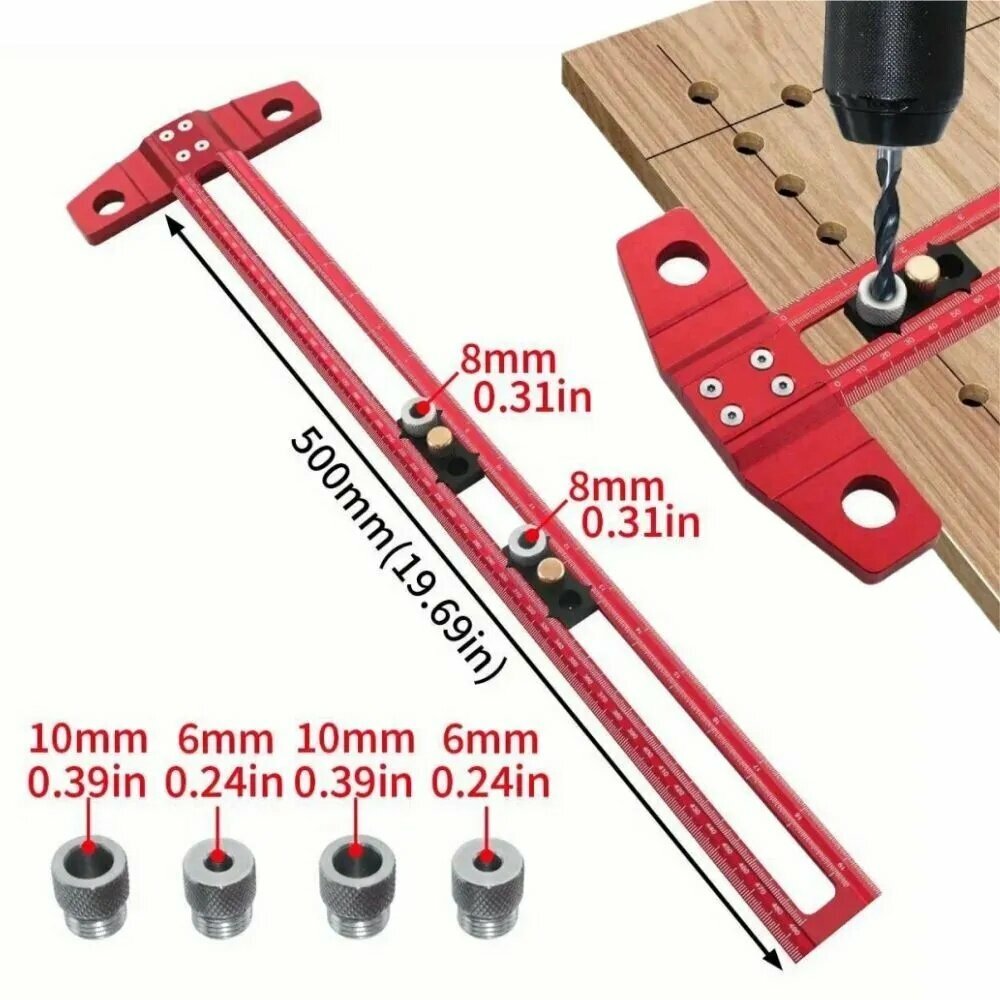 Линейка/угольник строительный 500мм, Алюминий