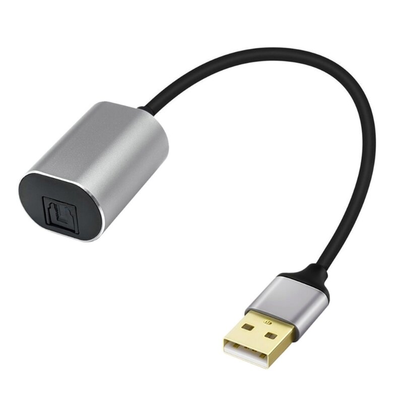 USB A Male to SPDIF Женский звуковой адаптер Ноутбук Конвертер цифровой передачи для домашнего кинотеатра
