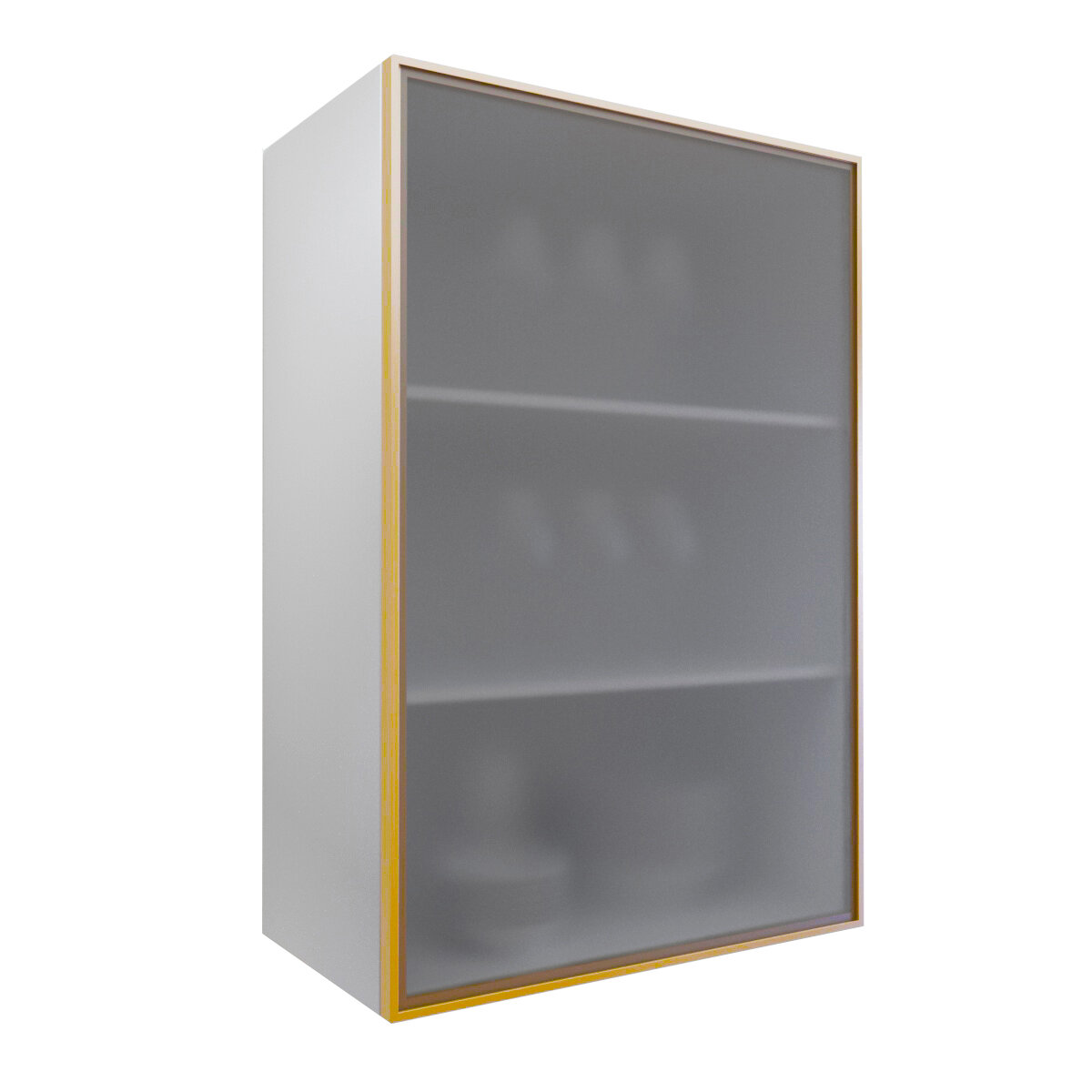Фасад из алюминиевого профиля со стеклом Aluminum Glass 59,7х91,6х2 см, золото браш/графит сатинат