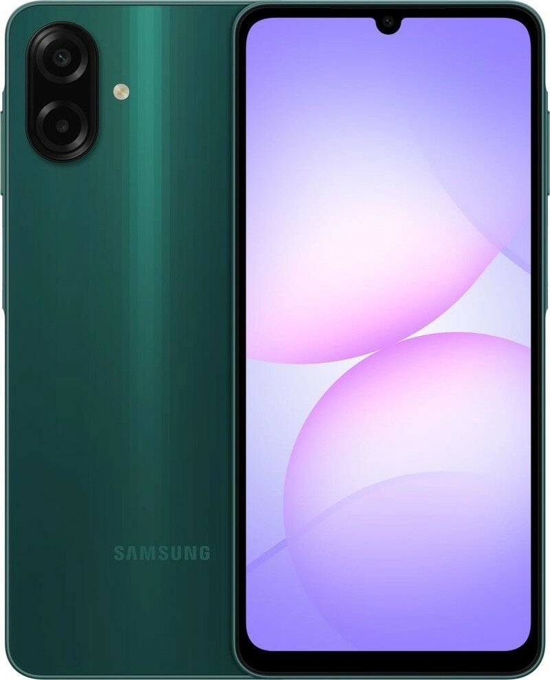 6.7" Смартфон Samsung Galaxy A07 4/64Gb, SM-A075F, IPS, 90Гц, 5000мAч, зеленый