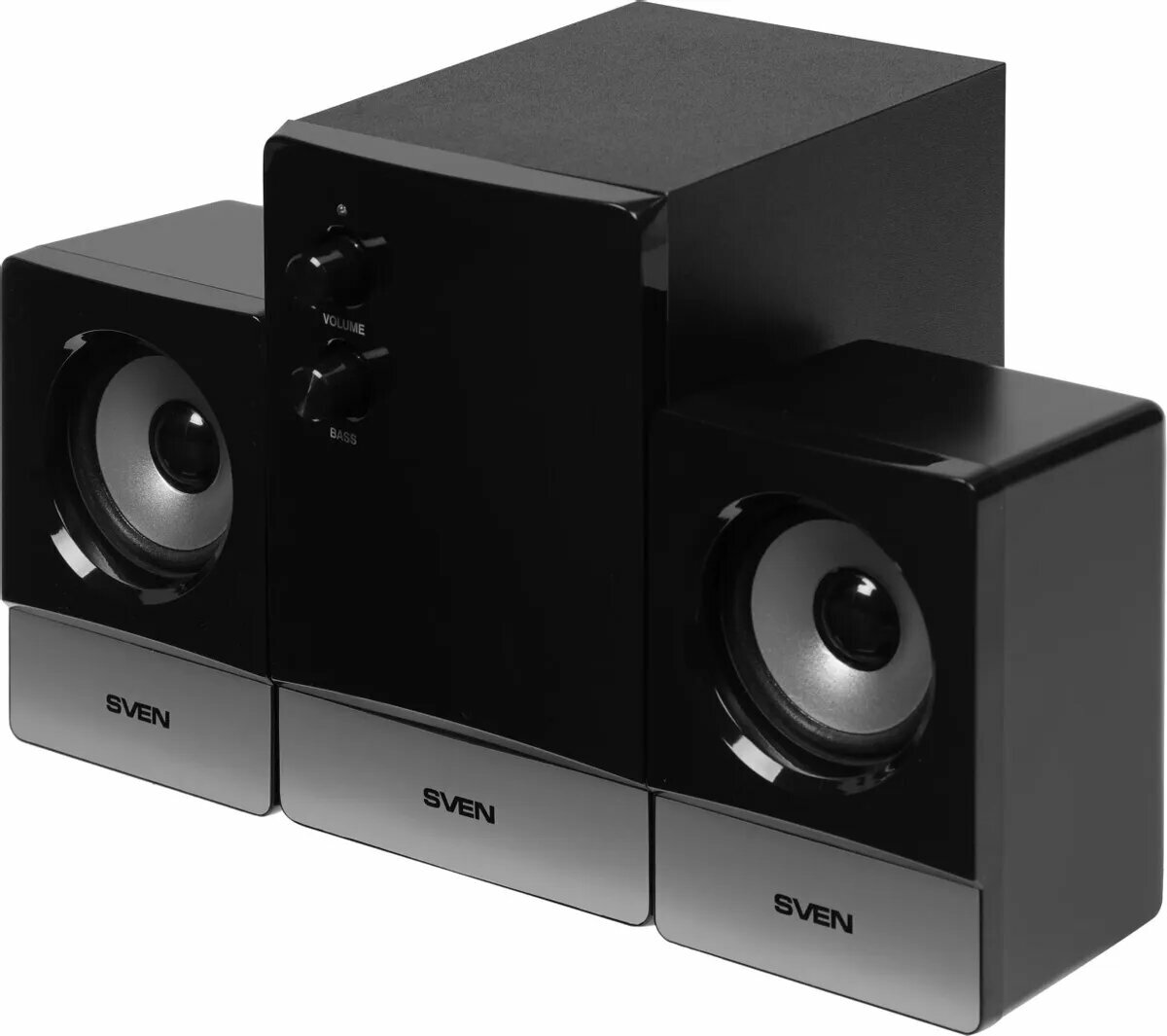 Колонки Sven MS-90, черный, 2.1, суммарная звуковая мощность 10 Вт