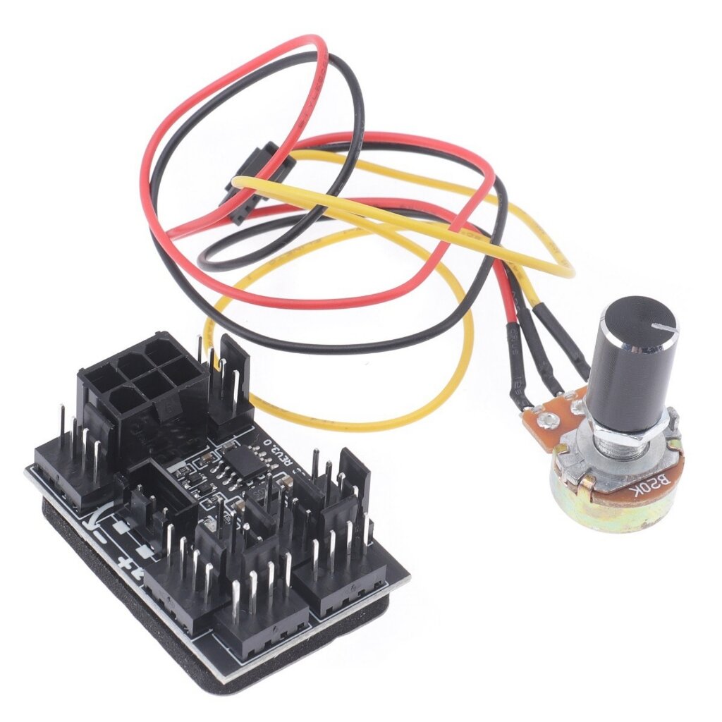 Усовершенствованный 8-портовый 3-контактный 4-контактный контроллер вентилятора с ШИМ для ПК, охлаждающий вентилятор-концентратор с функцией ШИМ и 6-контактным источником питания