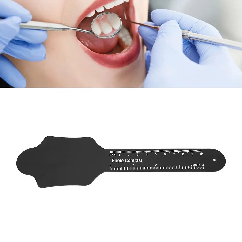 Стоматологический контрастный черный фон для фото, металлический ортодонтический фон для фотосъемки, аксессуары