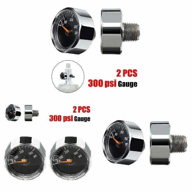 Манометр малый 25мм 300PSI 2шт
