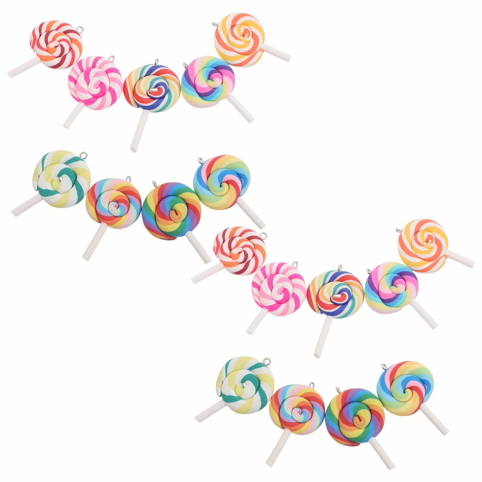 Подвески В Виде Леденца, 18 Штук, Для Diy Украшений, Из Полимерной Глины