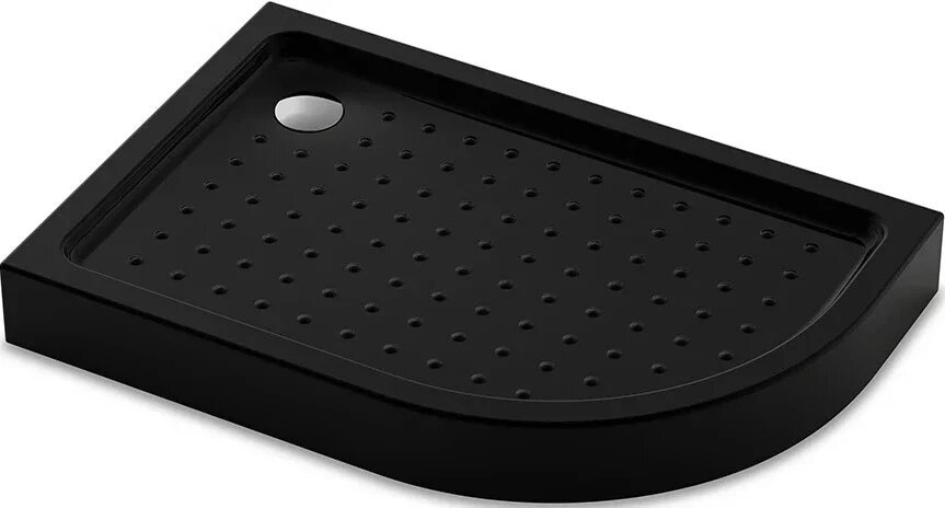 Душевой поддон Veconi Tezeo Acrylic TZ55LB-10090-C5 100x90 см L, акриловый, асимметричный, черный глянец