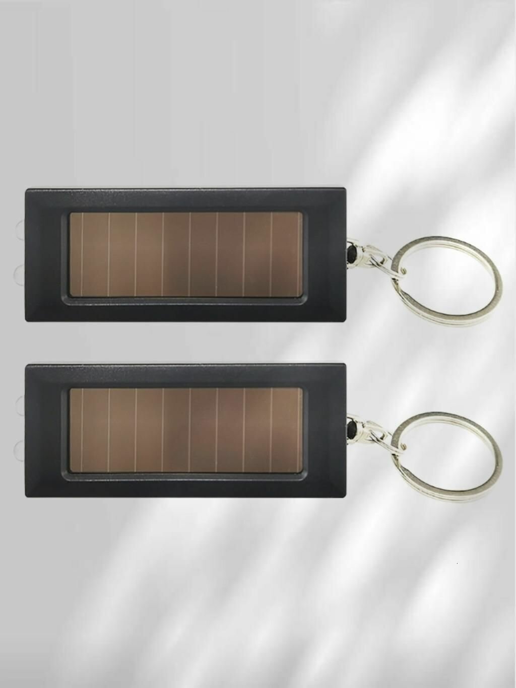 Солнечный фонарик с зарядкой для ключей, - Черная модель