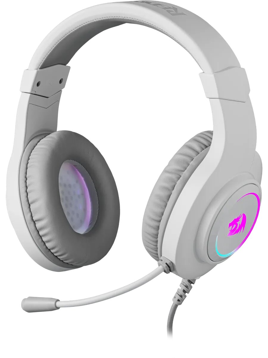 Наушники Hylas Белые, RGB, 3.5 Jack Redragon (70840)