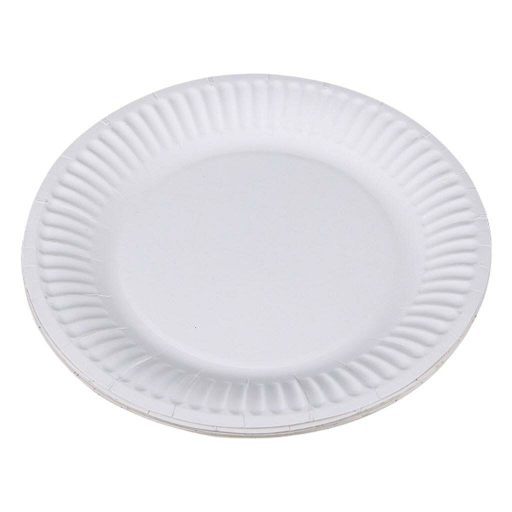 Упаковка 10 одноразовых тарелок, биоразлагаемая посуда, 6 дюймов