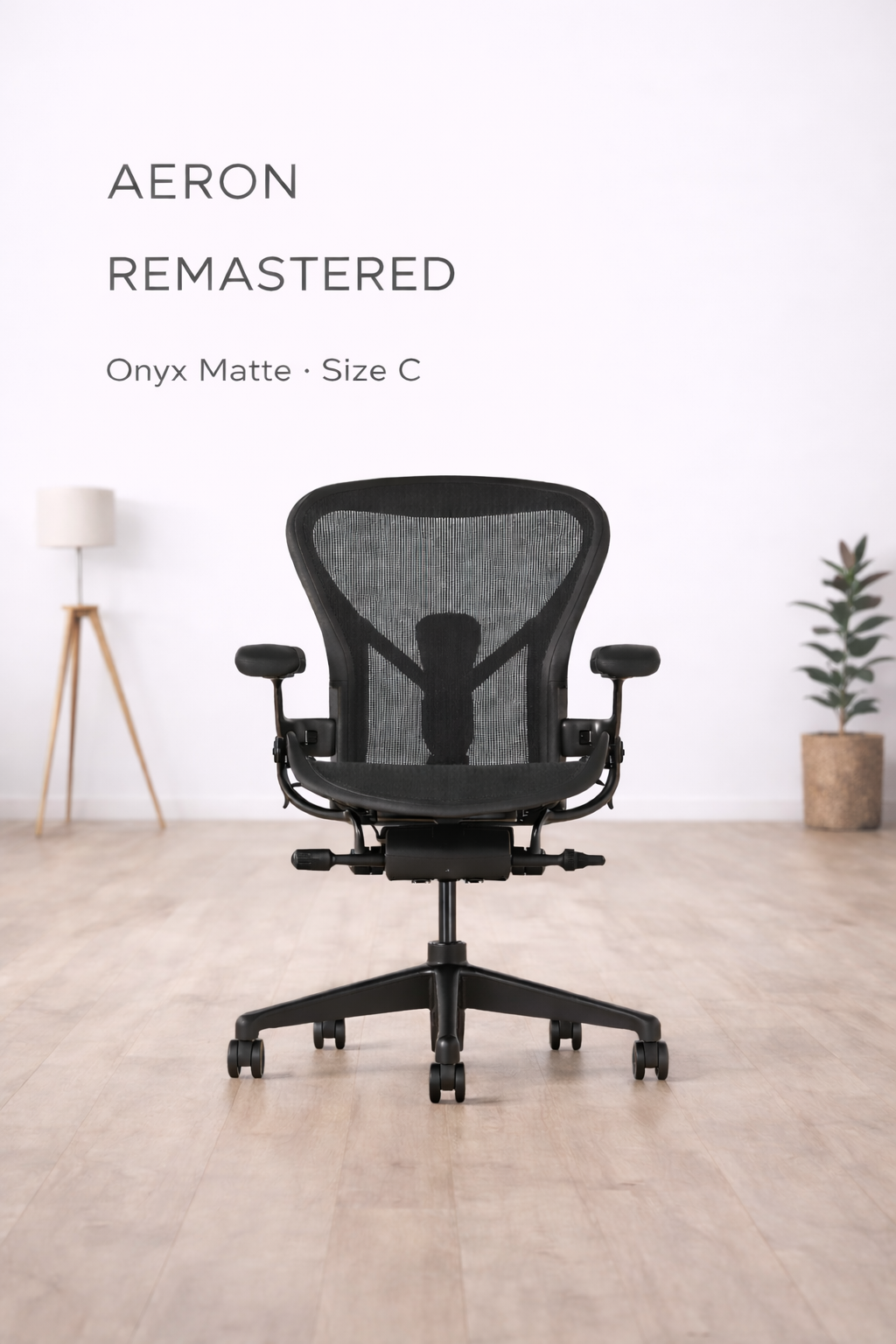 Кресло Herman Miller Aeron Black Onyx / Matte, размер С