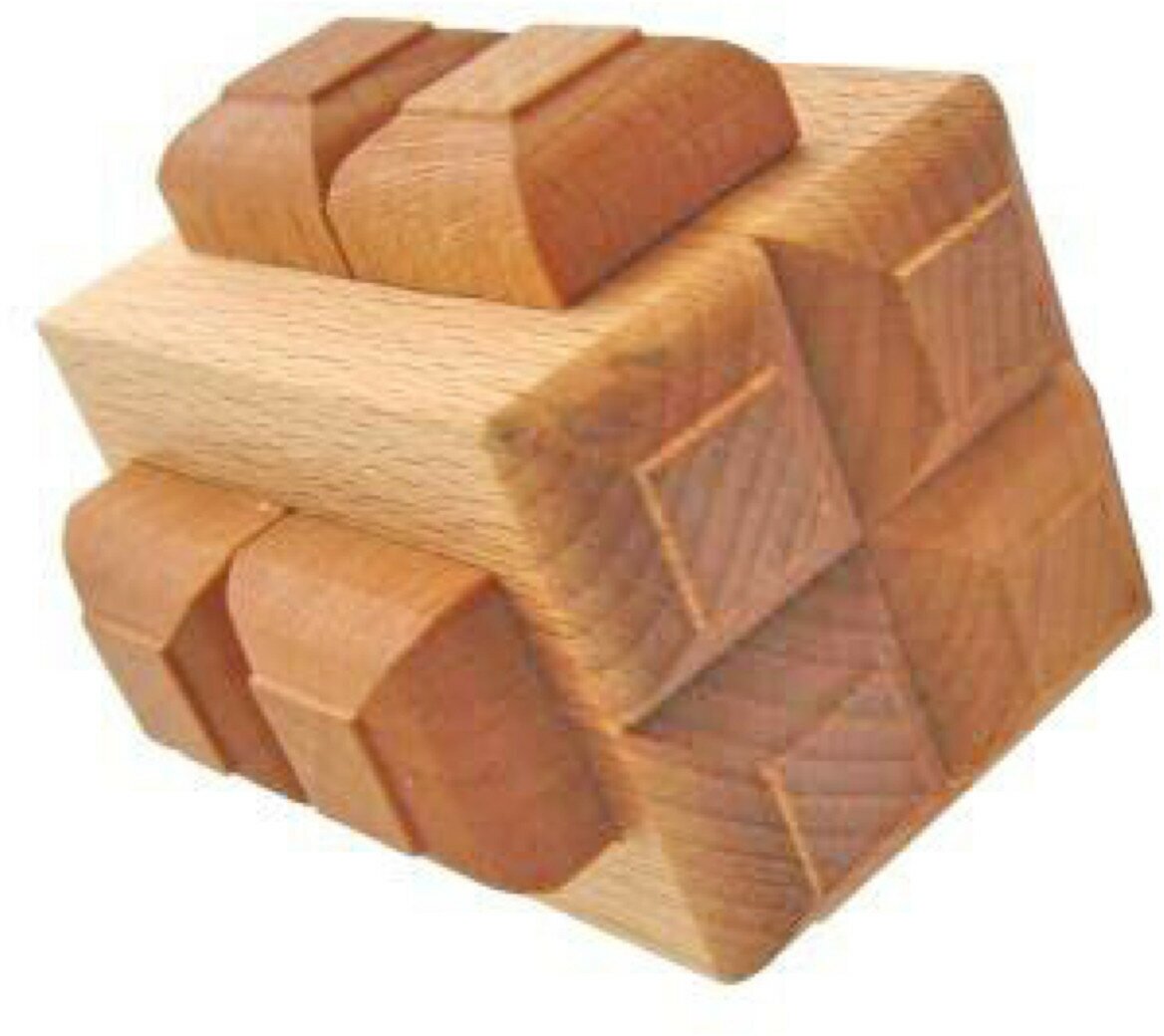 Деревянная головоломка "Узел 224" (с фасками)