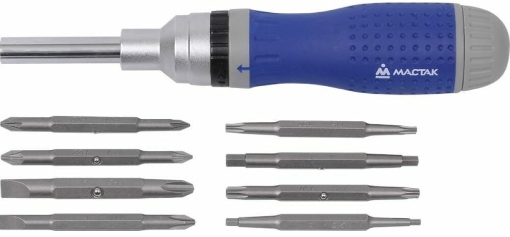 Отвёртка со сменными вставками (19 в 1) мастак 049-19B