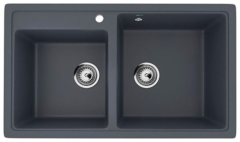 Кухонная мойка из искусственного камня Ulgran U-200/антрацит U-200-343