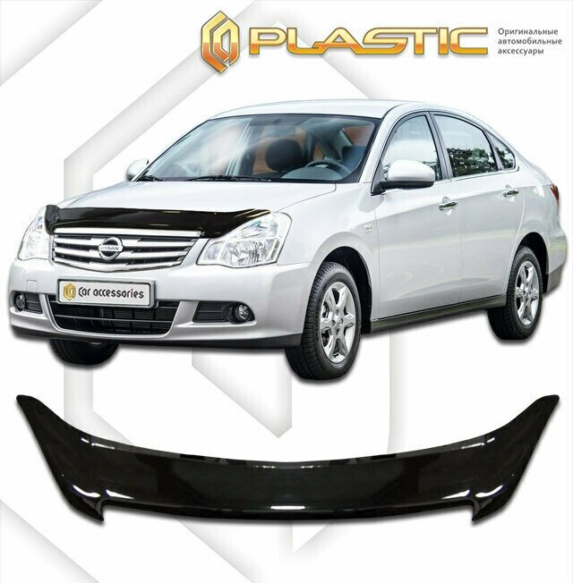 Дефлектор капота Classic черный Nissan Almera Год выпуска 2012-н. в.