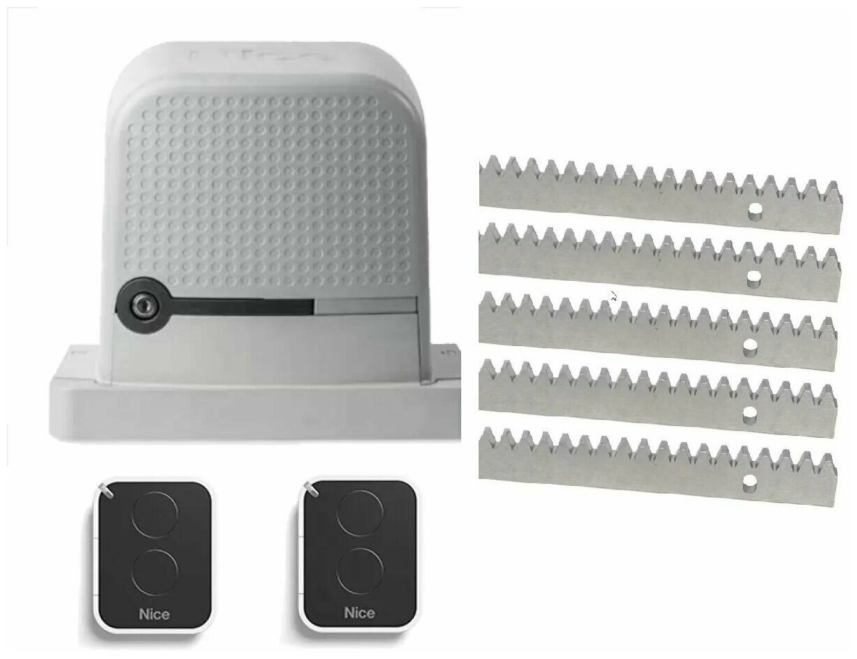 Комплект автоматики Nice RO600KLT-ROA85 (ROBO600) для откатных ворот до 600кг, створка до 4.5м