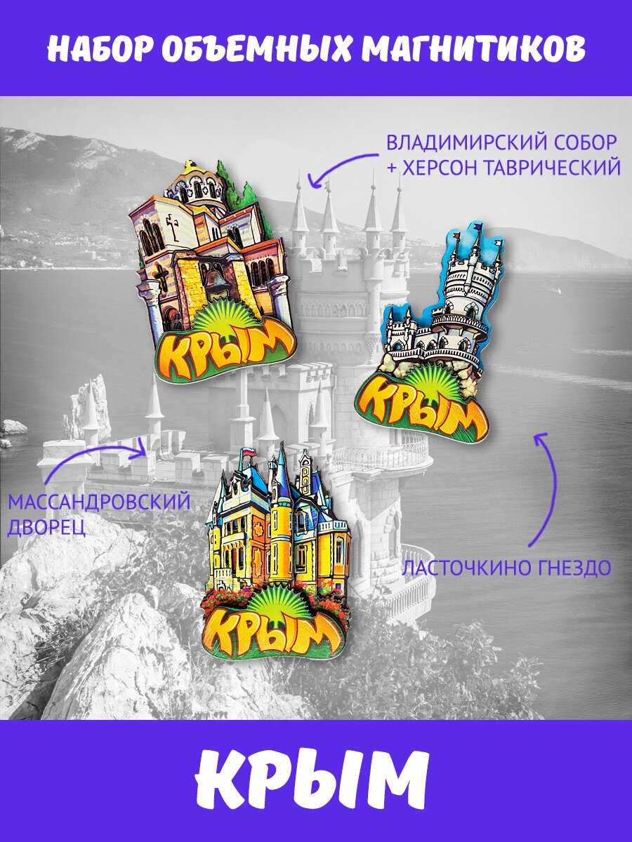 Набор магнитов на холодильник