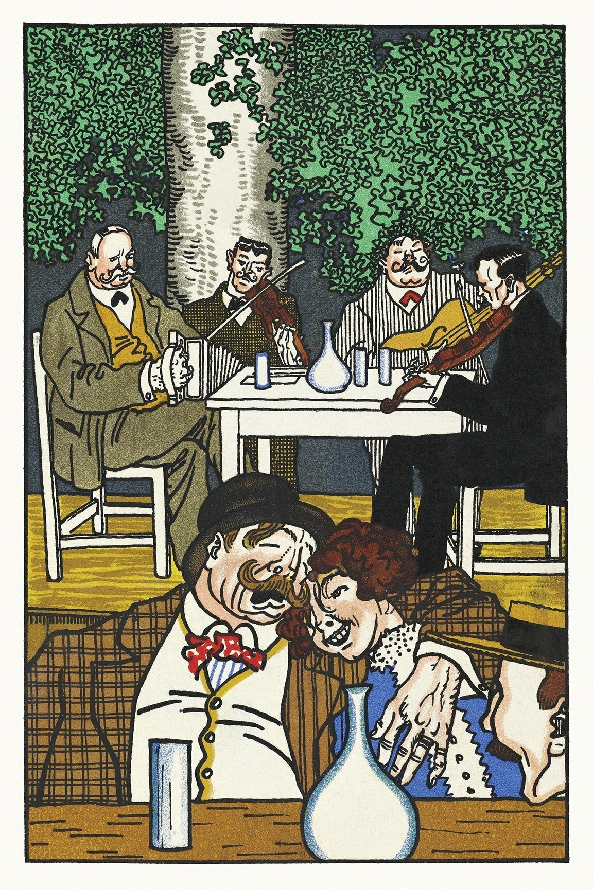 Постер / Плакат / Картина Мориц Юнг - Встреча 40х50 см в подарочном тубусе