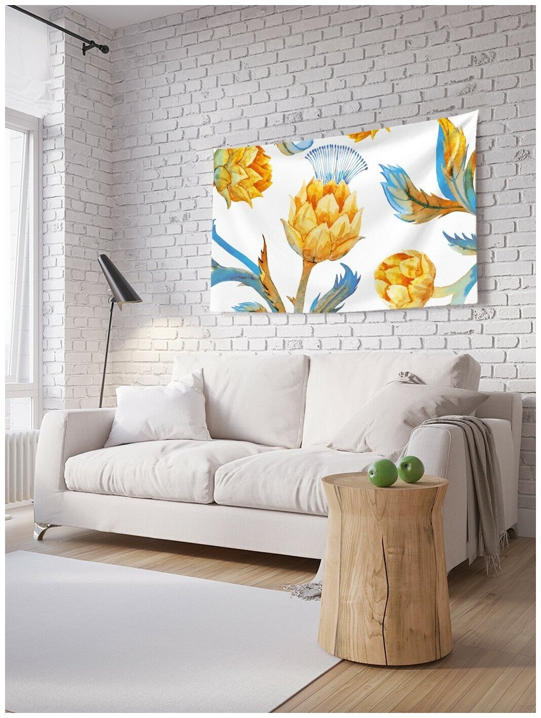 Горизонтальное фотопанно JoyArty на стену "Цветение артишока", 150x200 см