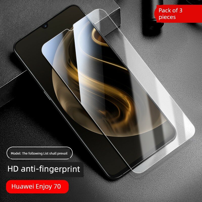 Huawei Enjoy 90 Диамантная пленка с высоким разрешением, 3 шт, кристально прозрачный дисплей и устойчивая к царапинам