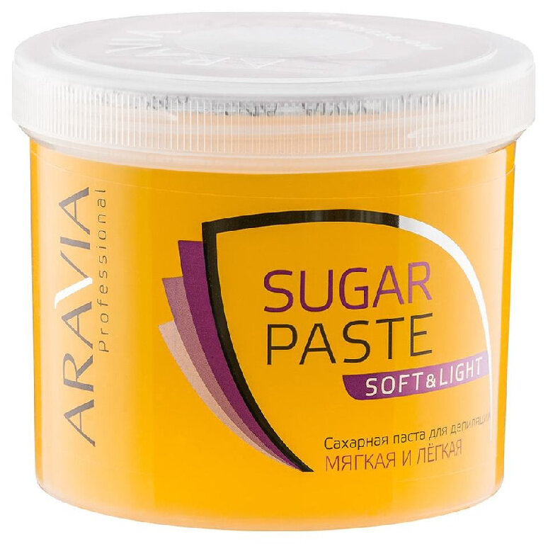 Сахарная паста для депиляции "Мягкая и легкая" мягкой консистенции Aravia Professional, 750 гр