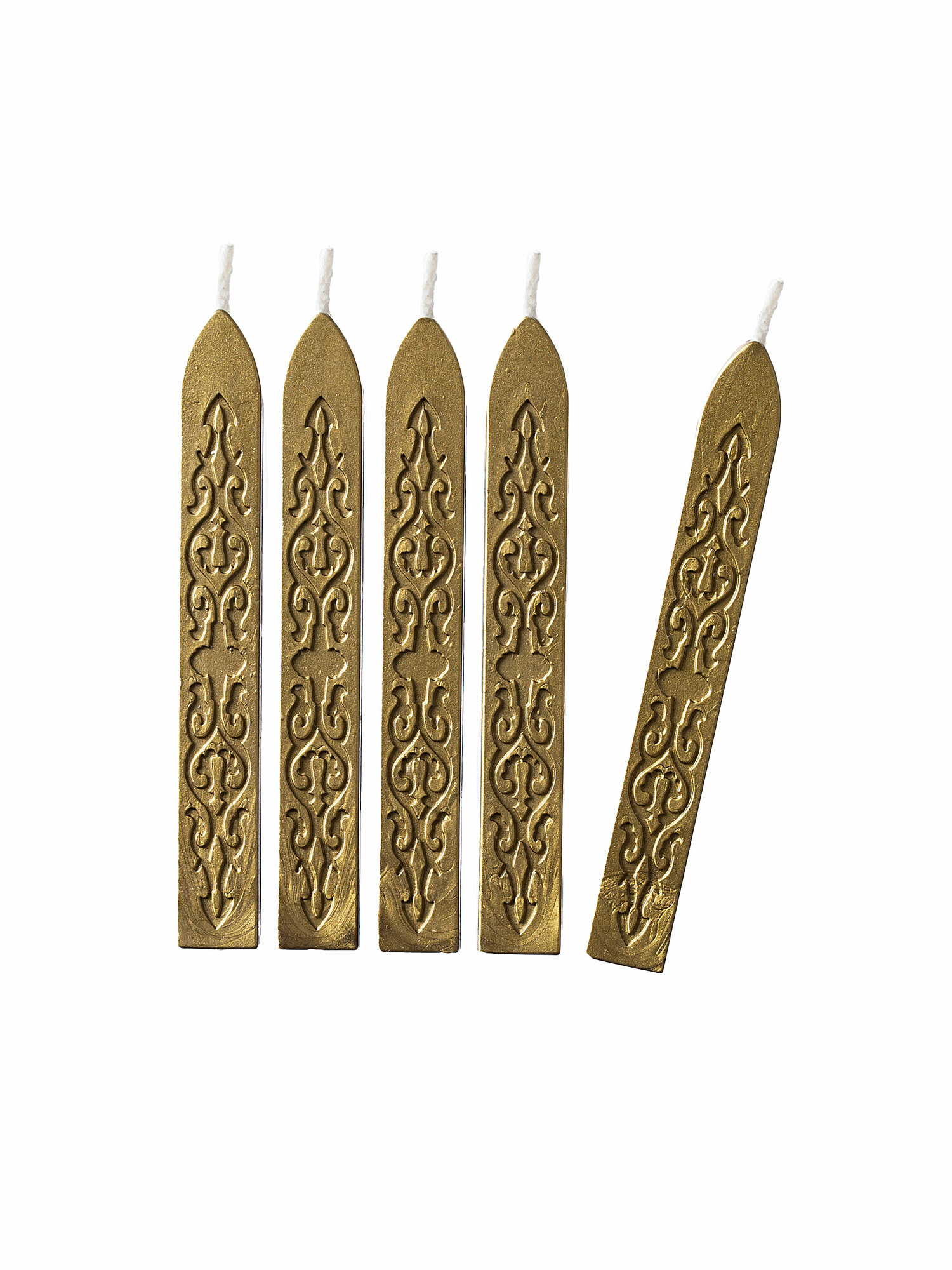 Сургуч с фитилем оливковый, 5 шт