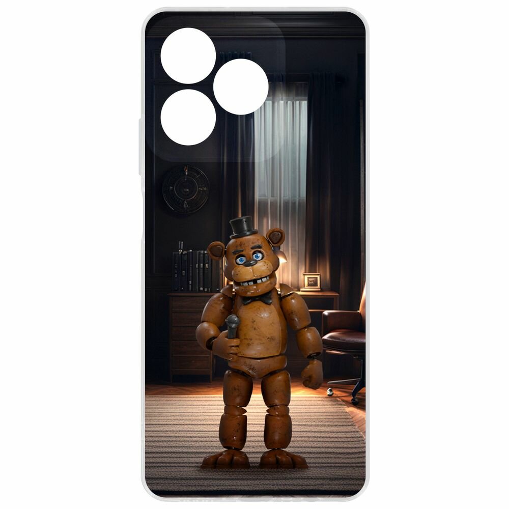 Чехол-накладка Krutoff Clear Case фнаф - Медведь Фредди для Realme Note 50