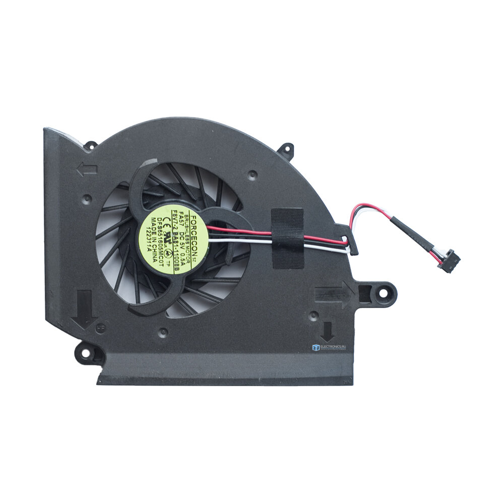 Кулер для ноутбука Samsung RF511 / RF710 / RC730 / RF510 / RC728 / BA62-00536C / DFS651605MC0T FA57 / BA62-00536B / BA81-11008B / BA81-11008A / KSB0705HA AF75 - вентилятор