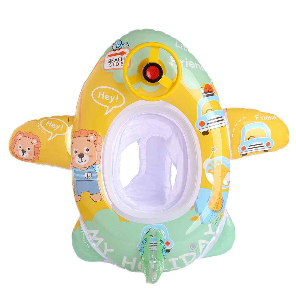 Надувной круг для плавания Xiaolu Amazon Internet Celebrity, утолщенный, креативный, в форме самолета, детское сиденье для плавания, круг-сиденье для малышей.