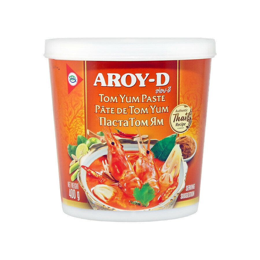 Tom Yum Paste, AROY-D (Соус на основе растительных масел паста ТОМ ЯМ, Арой-д), 400 г.