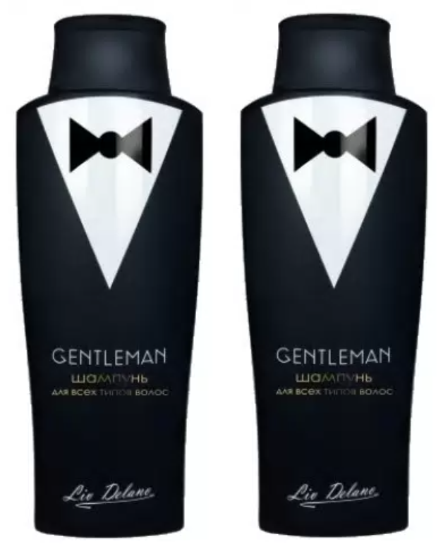 Шампунь для волос Liv Delano Gentleman, для всех типов волос, 300 мл, 2 шт.