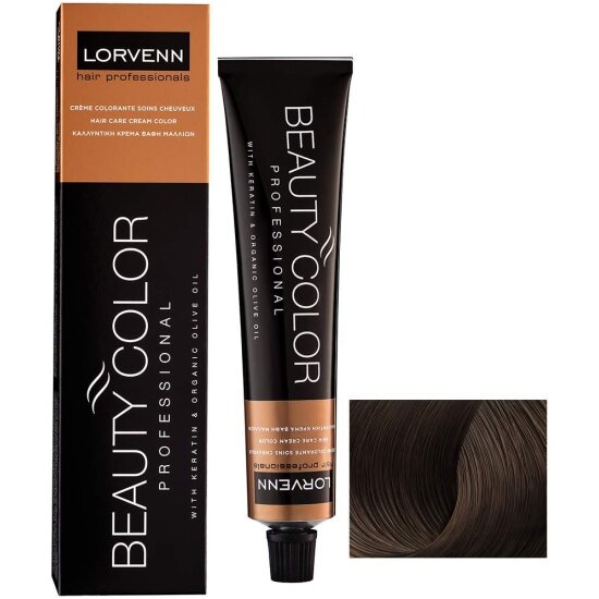 Краска для волос Lorvenn Beauty Color Professional, тон 6.0