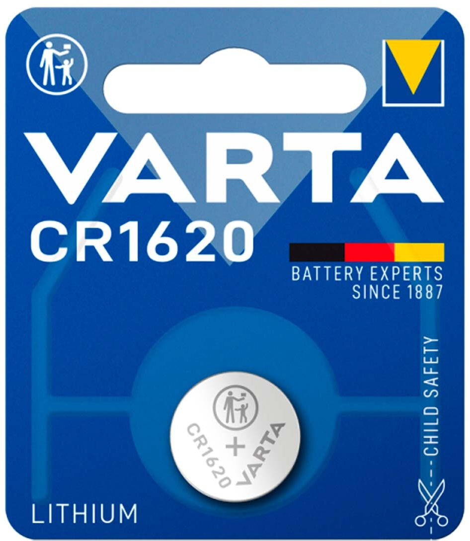 Батарейка литиевая VARTA Lithium CR1620 BL1(1 штука в блистере) 6620101401