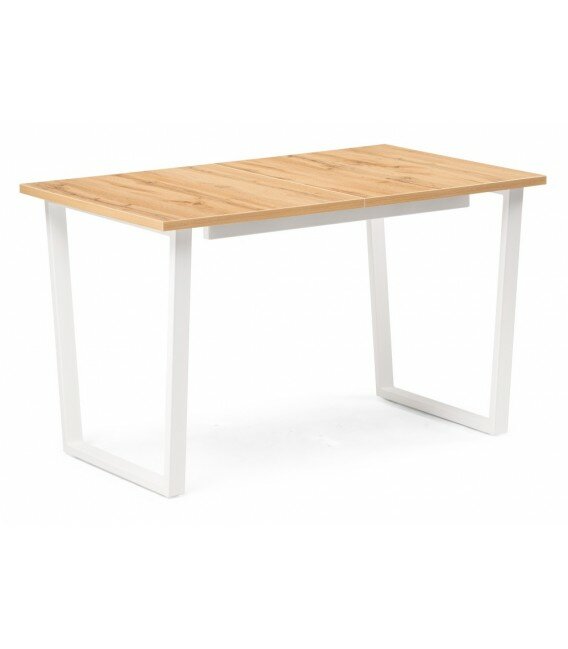 Стол раскладной Slue Лофт 120 25 мм дуб вотан / белый матовый 9489670